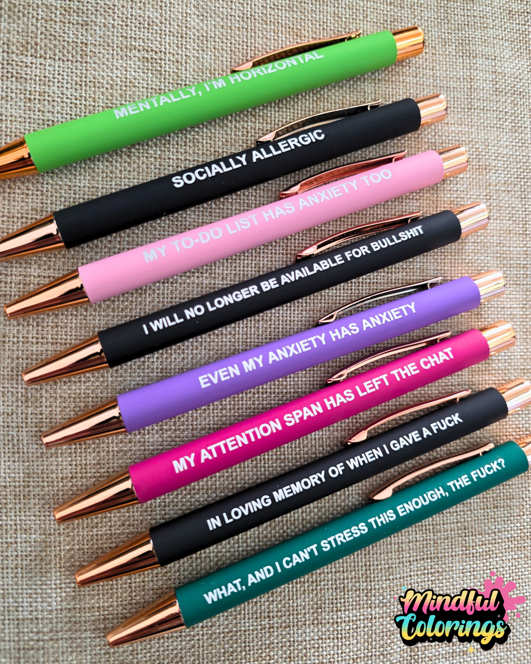 Novelty Pens – Mindful Colorings